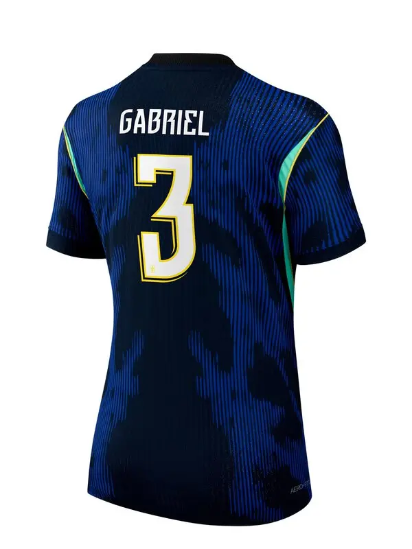 JORDAN Gabriel Magalhães Brazil National Team 2026 Match Away Dri-fit Adv Soccer Jersey - Blue