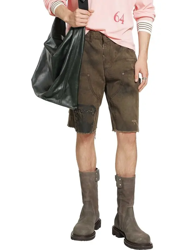PALY HOLLYWOOD Sinned 4 Nothing Double Knee Shorts - Brown