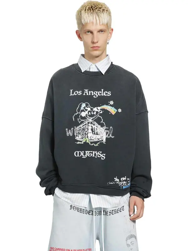PALY HOLLYWOOD Mythss Graphic Sweatshirt - Black