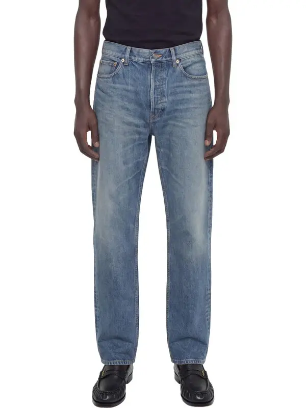 Saint Laurent Tapered High-rise Jeans - Blue