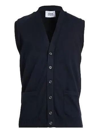 Alpha Studio Cardigan Midnight Cotton - Blue