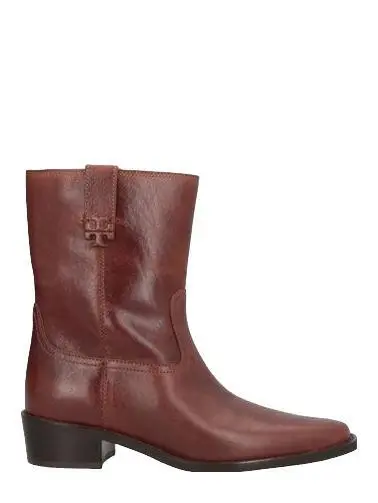 Tory Burch Leather Ankle Boots - Brown