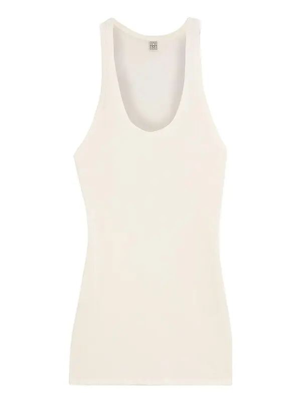 TOTEME Lyocell-blend Ribbed Tank - Off-white