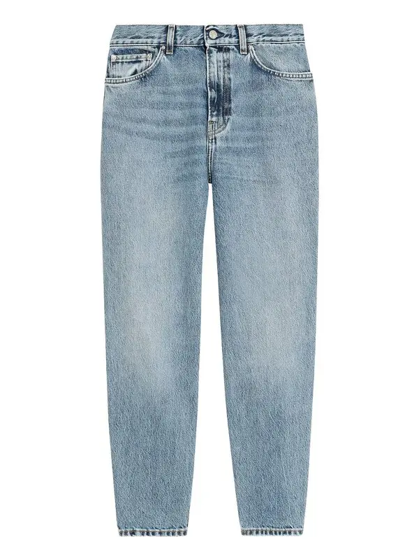 TOTEME High-rise Tapered Jeans - Mid Denim