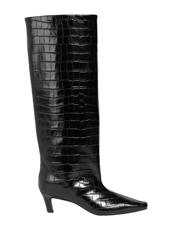 TOTEME Wide Shaft Knee-high Boots - Black
