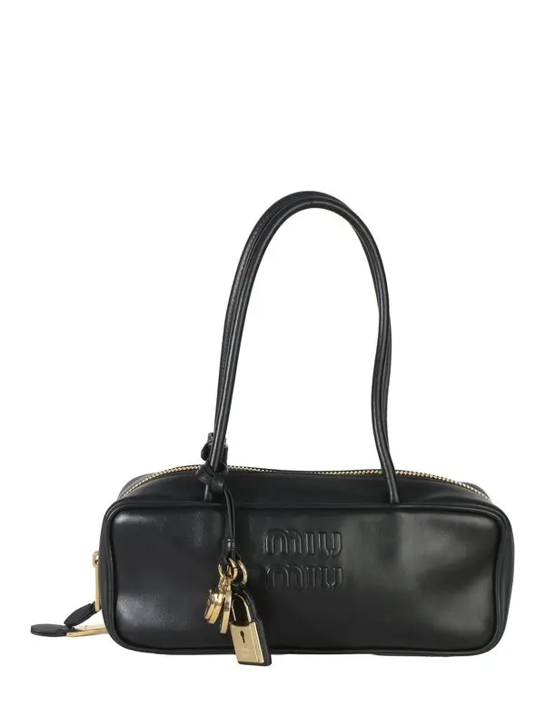 Miu Miu Nappa Beau Top Handle Bag - Black