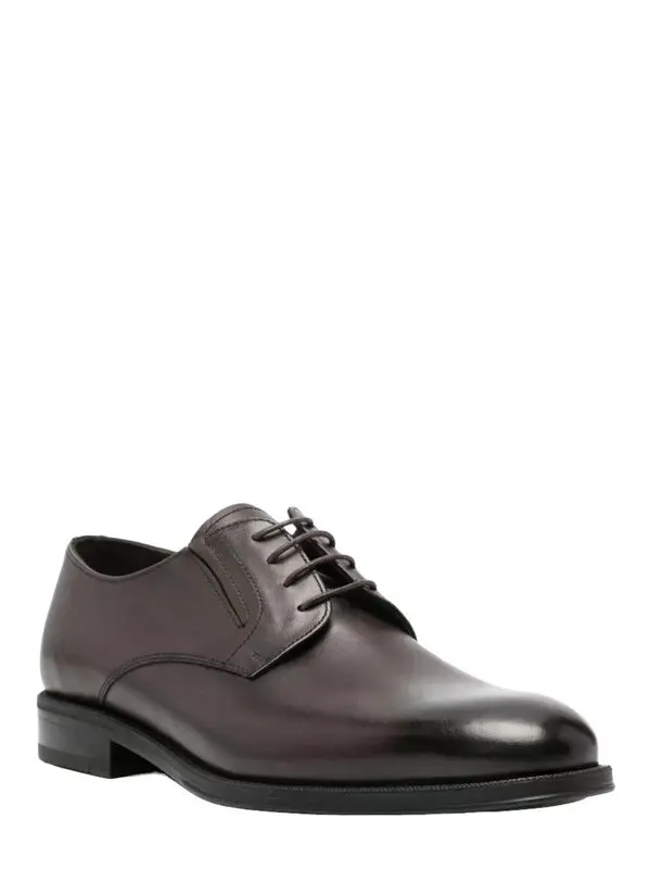 JOHN HARRISON Almond-toe Derby Shoes - Brown