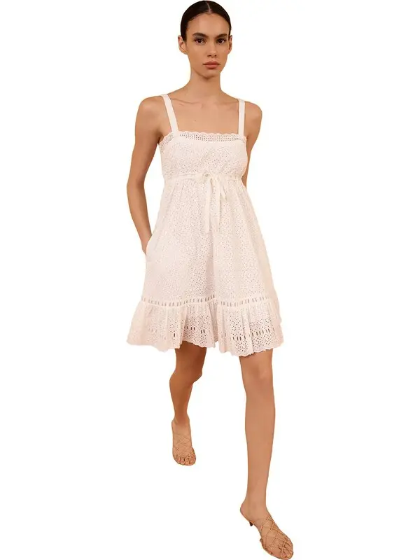 Ulla Johnson Nerelle Cotton Mini Dress - Pristine