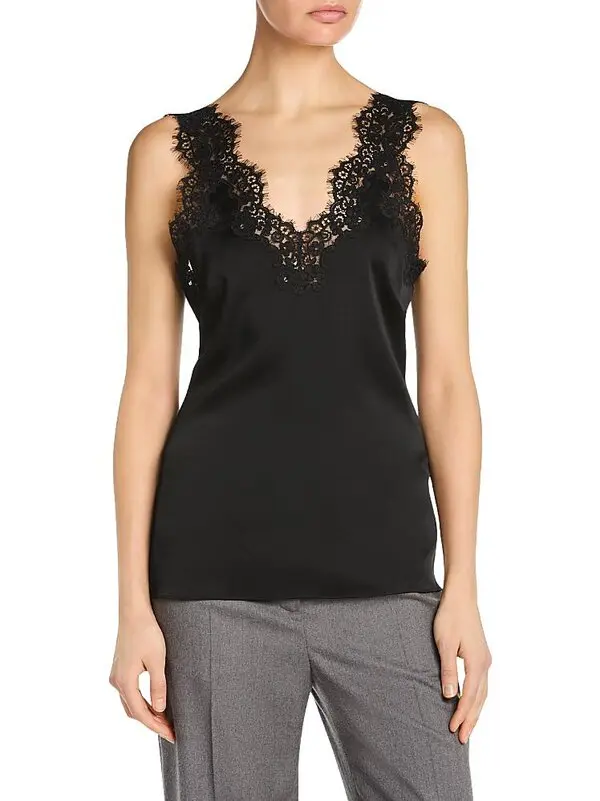 Stella McCartney Lace Trim Tank - Black
