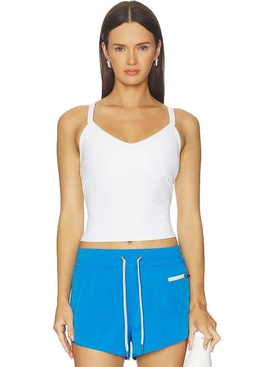 Vuori All The Form V-neck Tank - White