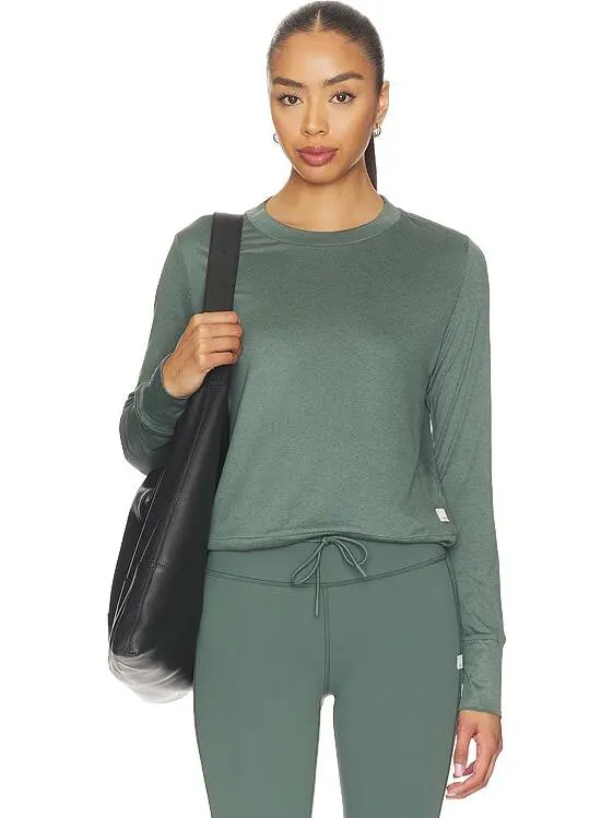 Vuori Daydream Crew Long Sleeve - Agate Green