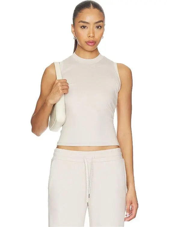 Vuori Halo Muscle Tank - Ecru Heather