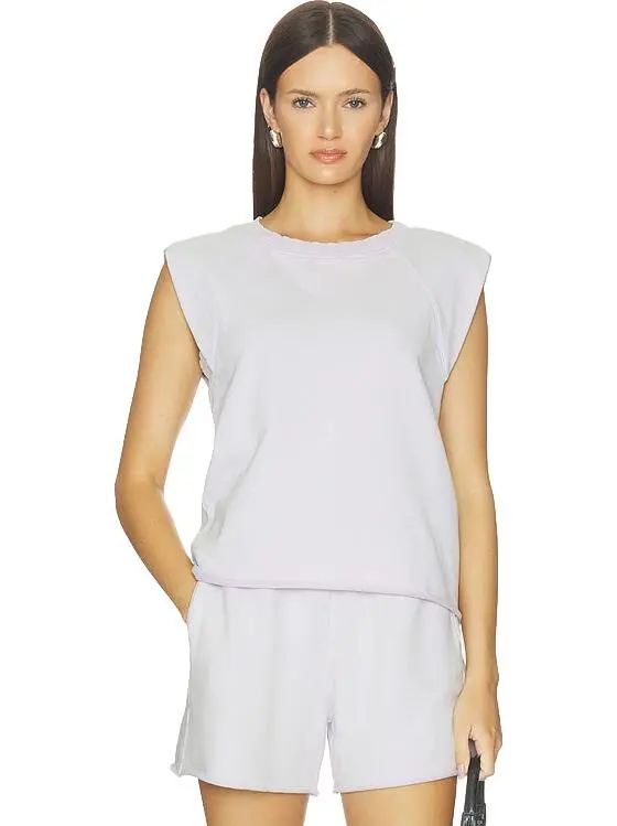 BOBI Raglan Muscle Tank Top - Faded Lavender