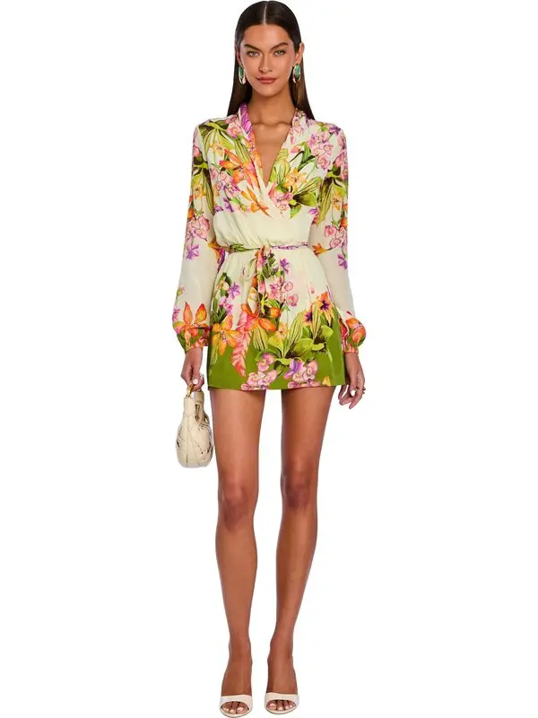 Rococo Sand Dio Mini Dress - Cream