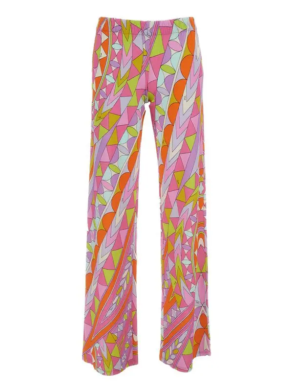 Emilio Pucci Printed Stretch Trousers - Multicolor