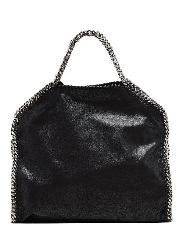 Stella McCartney Falabella 3 Chains Eco Shaggy Deer Foldable Tote Bag - Nero
