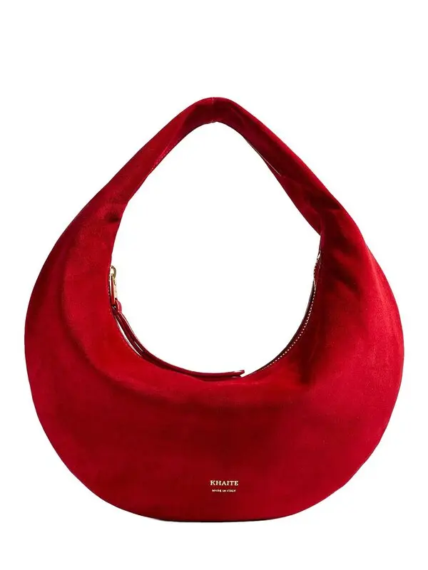 Khaite Olivia Mini Hobo Bag - Rosso