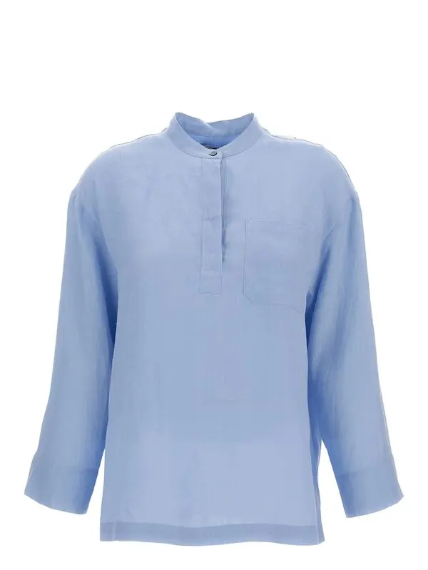 Max Mara Cantico Linen Shirt - Sky Blue