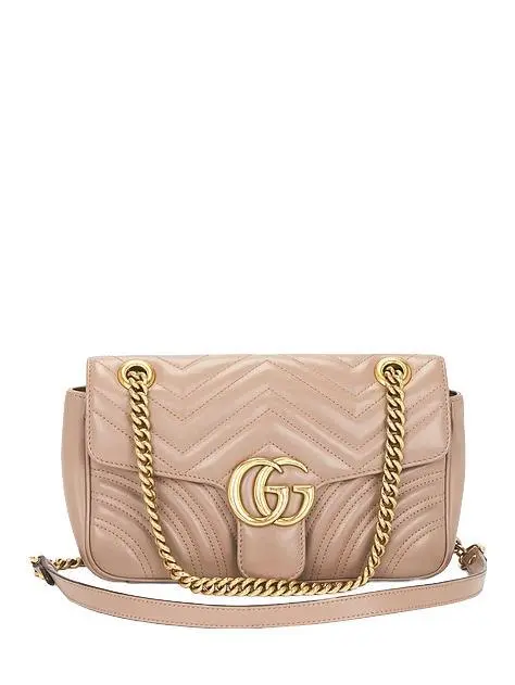 FWRD RENEW Gucci Gg Marmont Shoulder Bag - Neutral