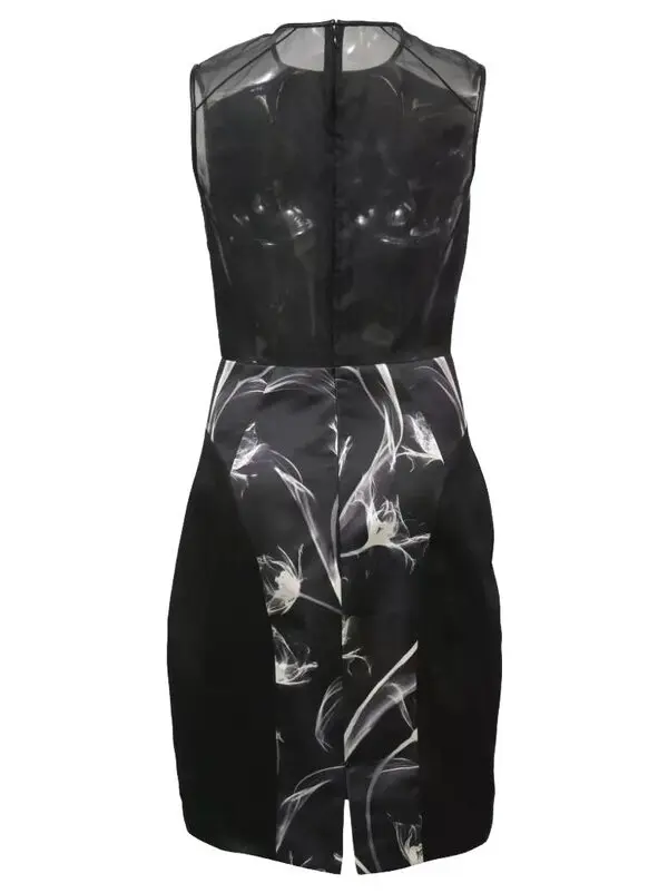 JASON WU X-ray Floral-print Sheath Dress - Black
