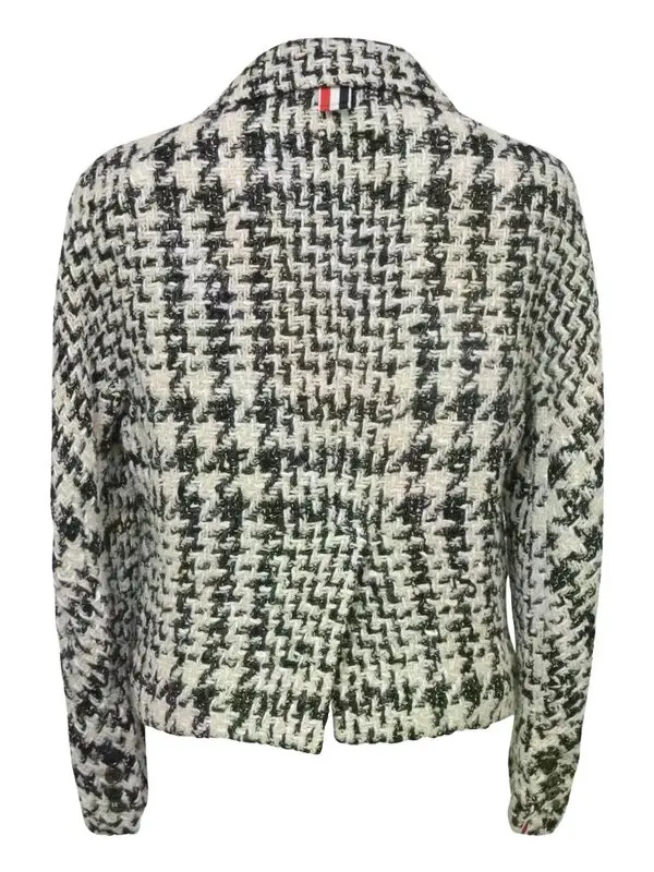 Thom Browne Houndstooth Woven Jacket - Black