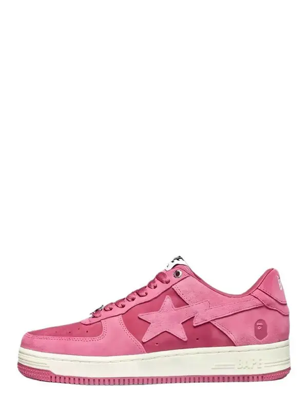 A BATHING APE Sta Suede Sneakers - Pink