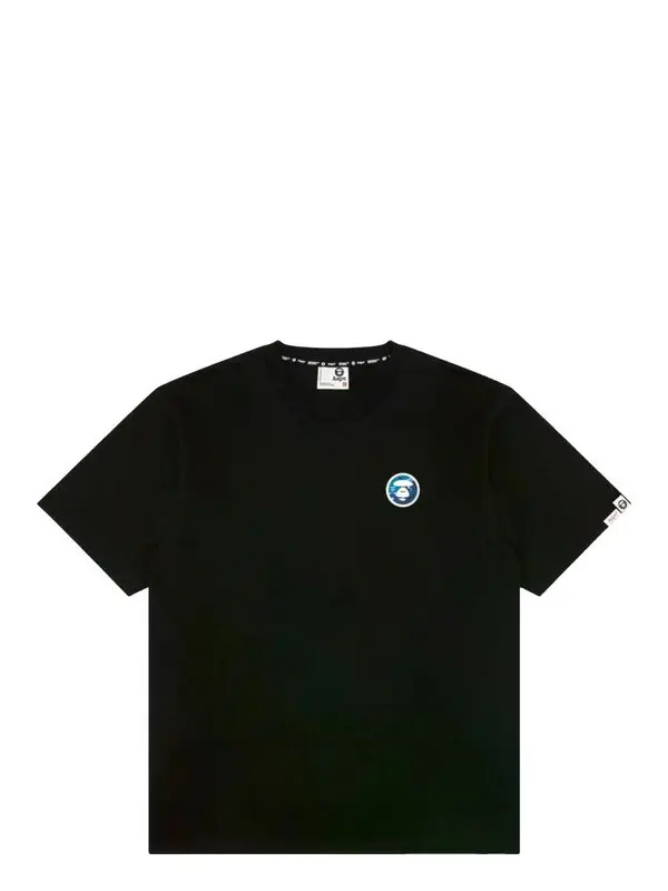 AAPE BY *A BATHING APE Logo-print Cotton T-shirt - Black