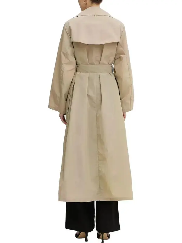 Armani Exchange Double-breasted Belted Trench Coat - Neutrals