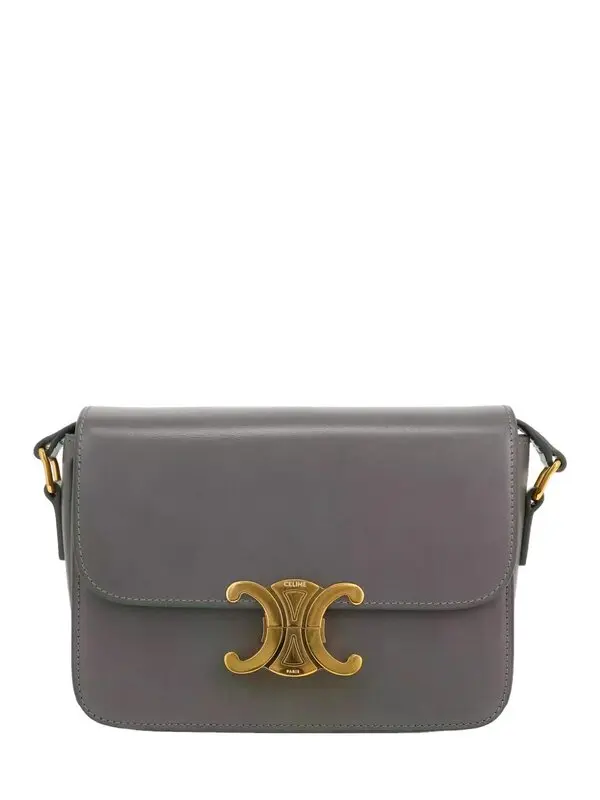 Celine Triomphe Teen Shoulder Bag - Grey