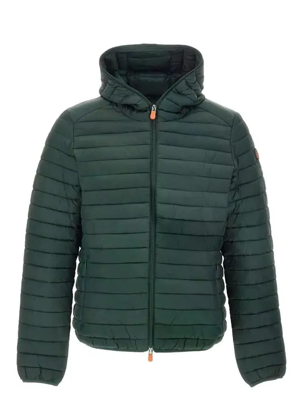 SAVE THE DUCK Hooded Puffer Jacket - Green