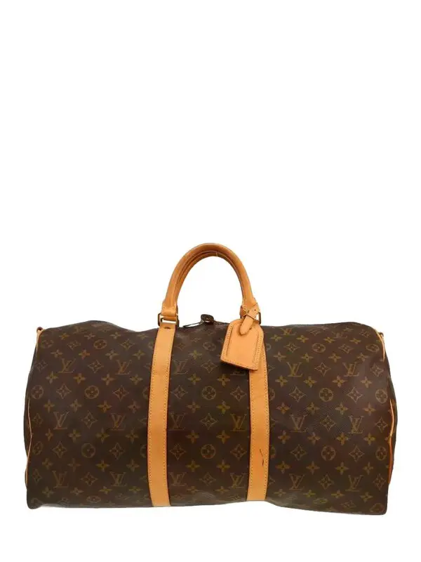 LOUIS VUITTON 1997 50 Monogram Keepall Travel Bag - Brown