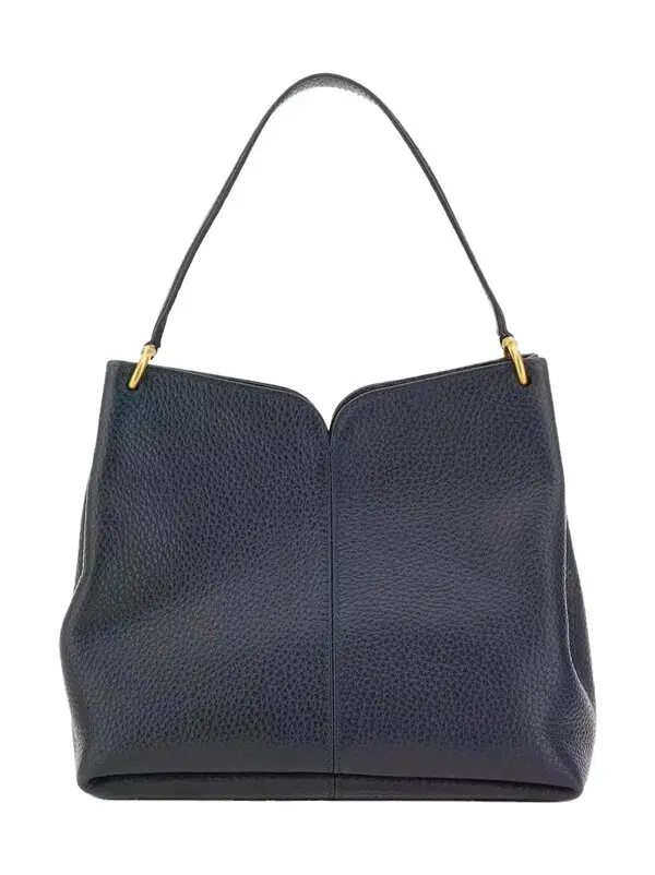 GIANNI CHIARINI Sandra Grained Leather Shoulder Bag - Blue
