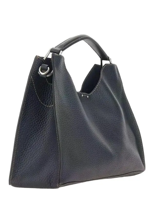 GIANNI CHIARINI Large Aurora Hammered Leather Tote Bag - Blue