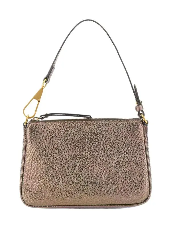 GIANNI CHIARINI Brooke Maxi Grain Leather Shoulder Bag - Pink