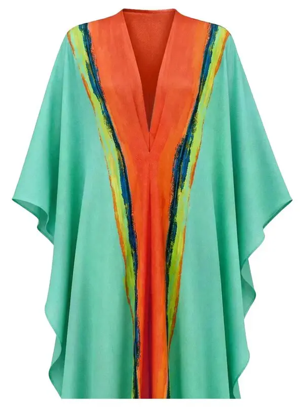 Silvia Tcherassi Nidia Stripe-print Tunic Midi Dress - Green