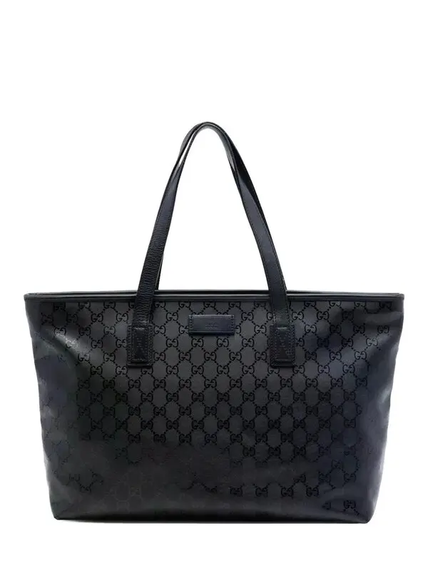 Gucci Medium Gg Imprimé Tote Bag - Black
