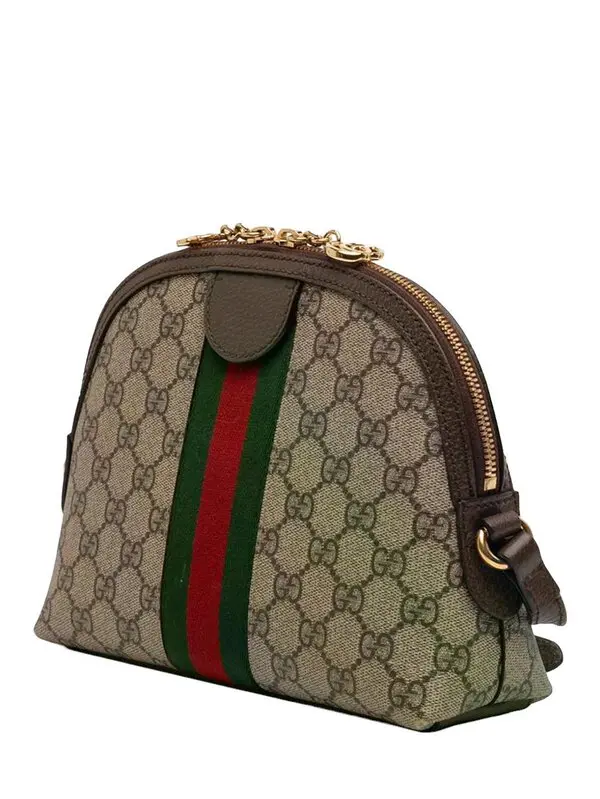Gucci Ophidia Small Gg Supreme Web Dome Crossbody Bag - Neutrals