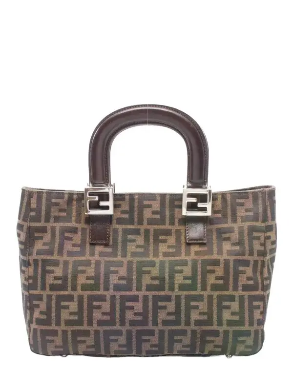 Fendi Zucca Canvas Handbag - Brown