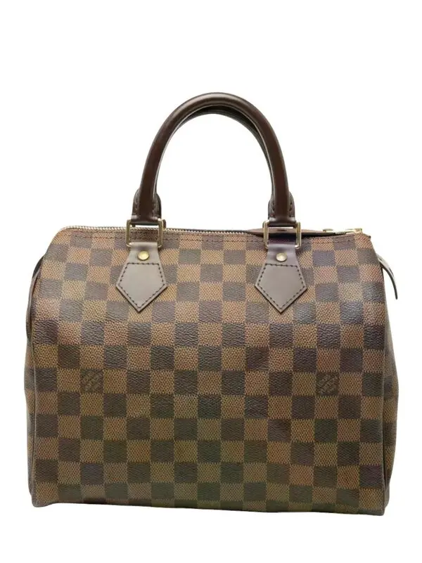 LOUIS VUITTON Damier Ebene Speedy 25 Boston Bag - Brown