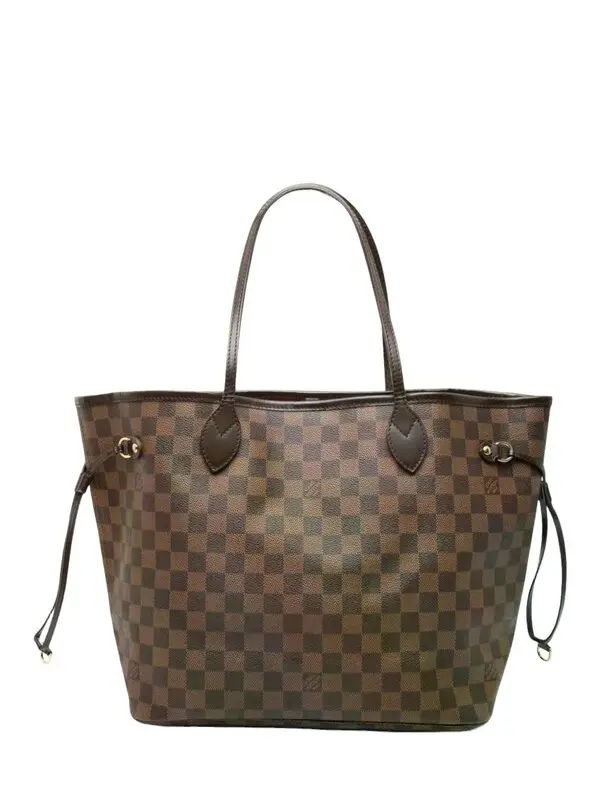 LOUIS VUITTON Damier Ebene Neverfull Mm Tote Bag - Brown