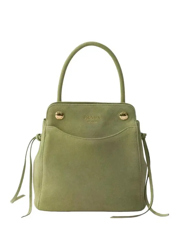 Prada Suede Mini Handbag - Green