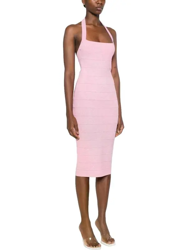 Retrofete Cloe Midi Dress - Pink
