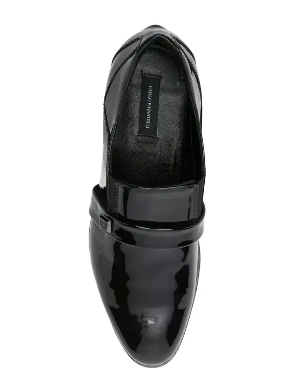 CARLO PIGNATELLI Patent Leather Loafers - Black
