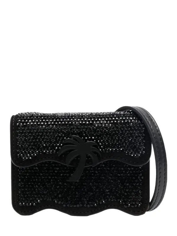 Palm Angels Embellished Palm Beach Crossbody Bag - Black