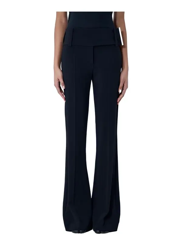 Max Mara High-waisted Flared Trousers - Black