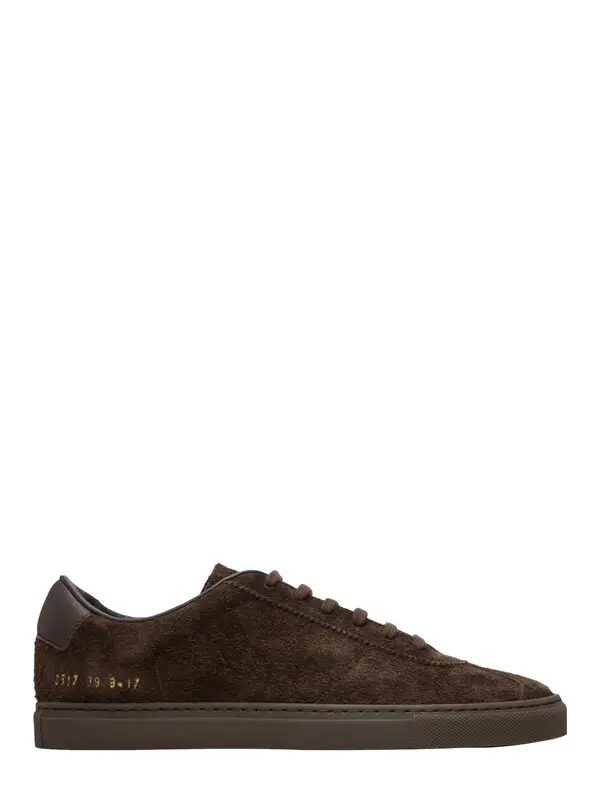 COMMON PROJECTS Suede Leather Lace Up Sneakers - Brown