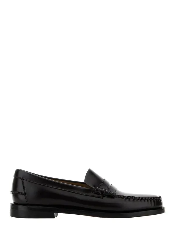 SEBAGO Dark Leather Classic Penny Loafers - Brown
