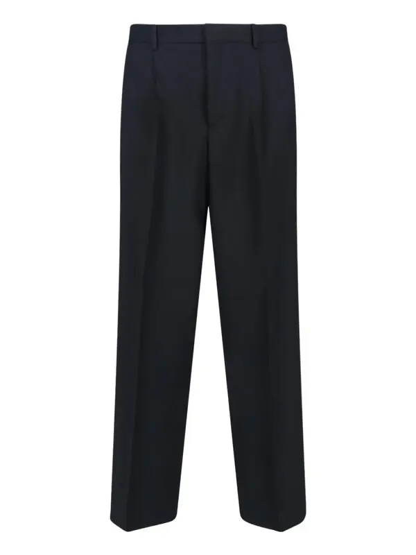 SUNFLOWER Tailored Straight-leg Trousers - Black