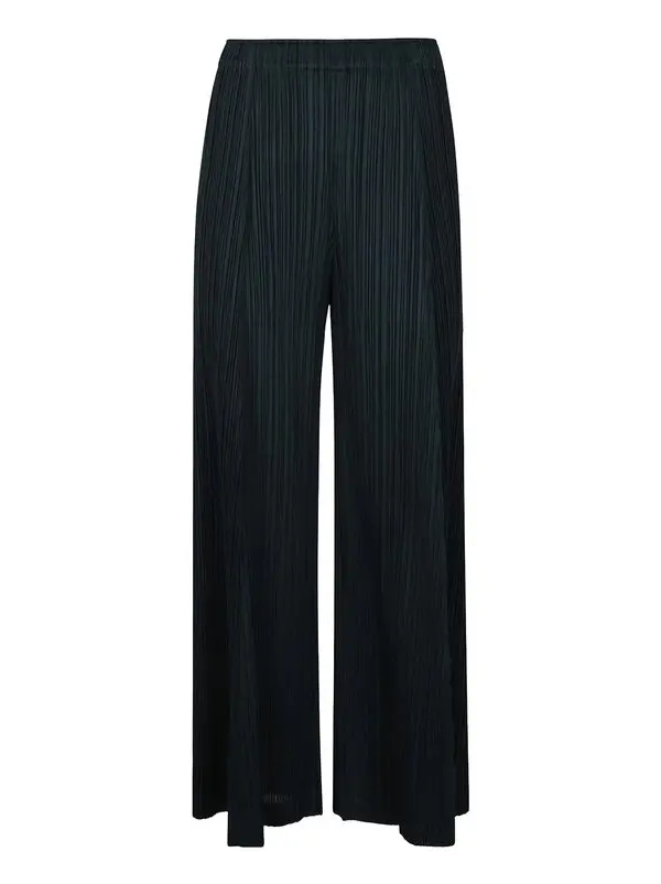 PLEATS PLEASE BY ISSEY MIYAKE Pleated Trousers - Dark Green