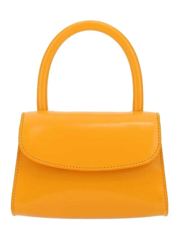 By Far Foldover Top Mini Tote Bag - Orange